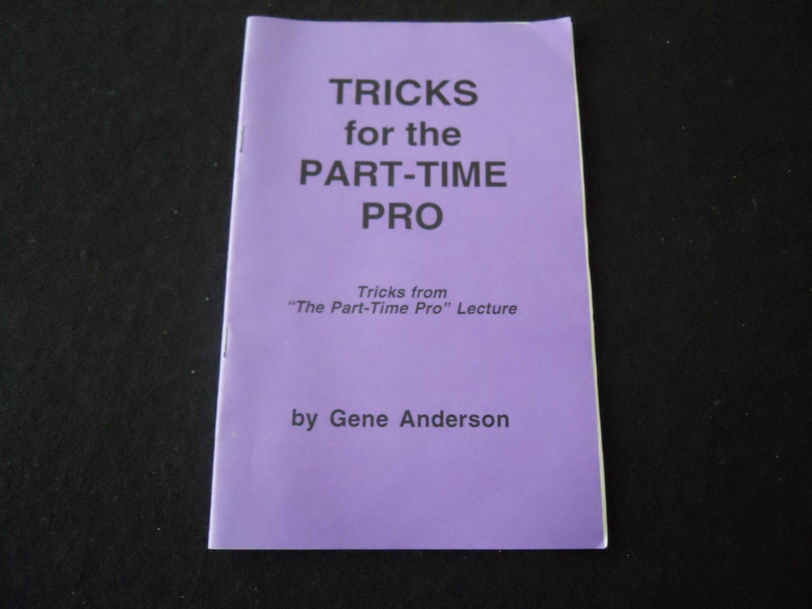 Magic Tricks for the Part - Time Pro, Anderson,Great Effects ...