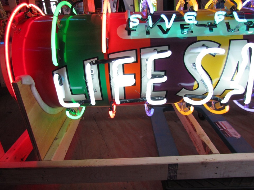 New Lifesavers Roll Painted Neon Sign 62 IN W x 18 IN Diameter | eBay