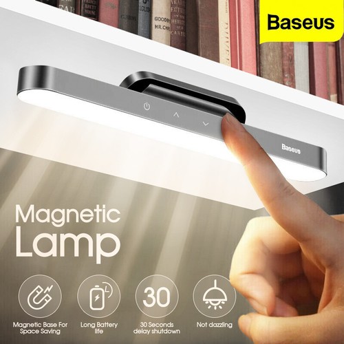 Baseus Magnetic LED Reading Desk Lamp Table Stepless Dimming Hanging ...