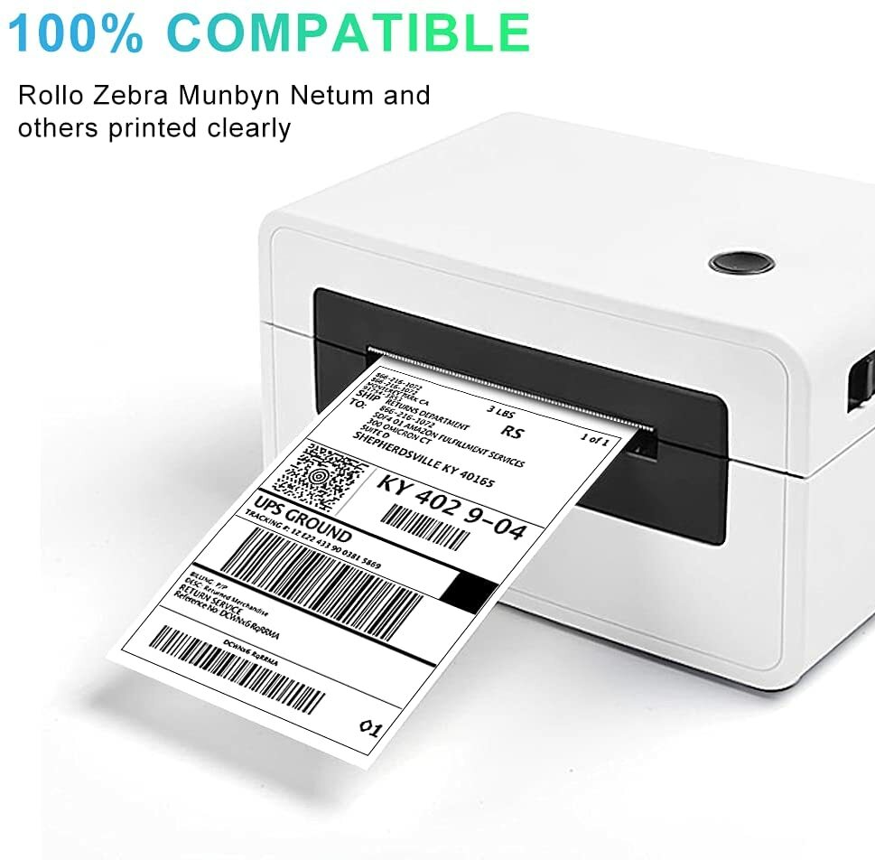 Thermal Stickers 3x2 Inch White Direct Thermal Labels, Perforated ...