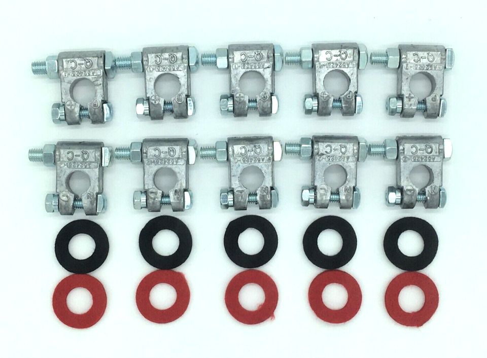 Military Battery Terminals, 10 Pack USA MADE, Quick Cable w ...