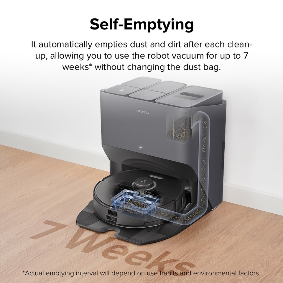 Roborock S8 Pro Ultra Robot Vacuum, Self-Drying, Mop Lift- Certified ...