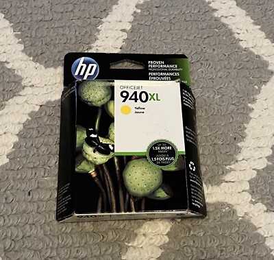HP 940XL Yellow Ink Cartridge C4909AN Sealed Genuine Expired | eBay