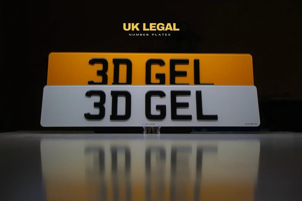 UK Premium Number Plates 100% Road / MOT Legal - 2D Printed - 4D Number ...