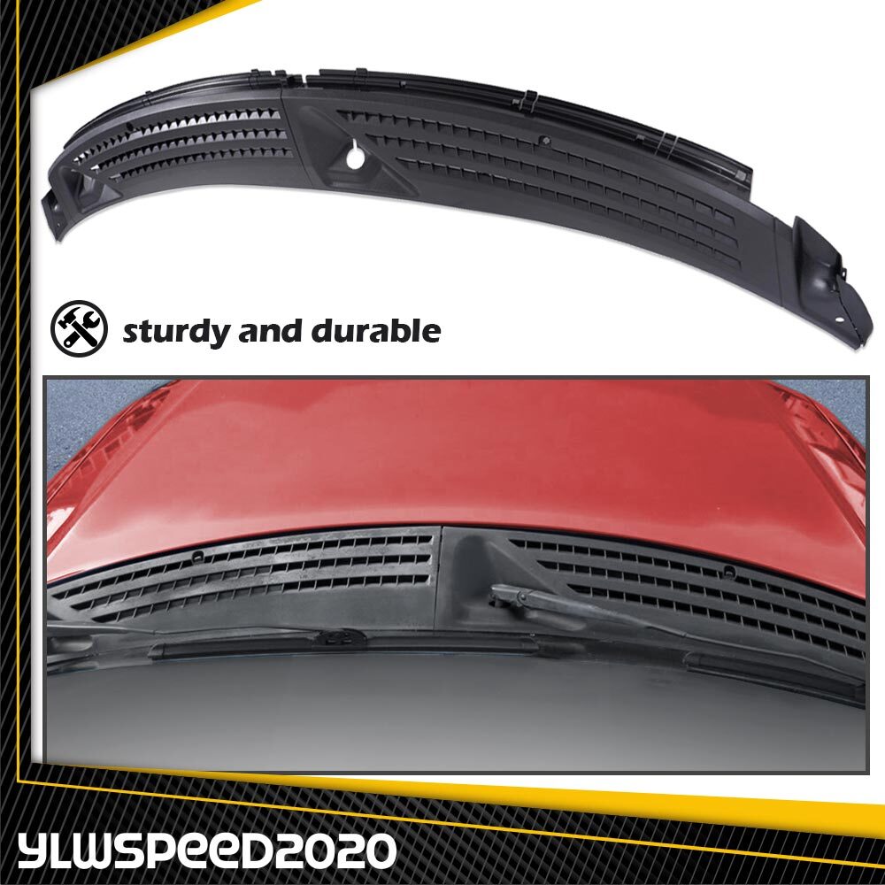 Pair Windshield Window Wiper Cowl Cover Panel Black Fit For 2004-2008 ...