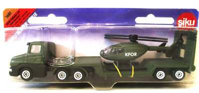SIKU Tw Piece Set 1681 KFOR Scania Low Loader inc. Chopper Mint boxed ...