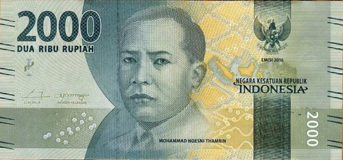 Indonesia 2016 series. 2000 Rupiah Banknote. 2000 Rupiah UNC Currency ...