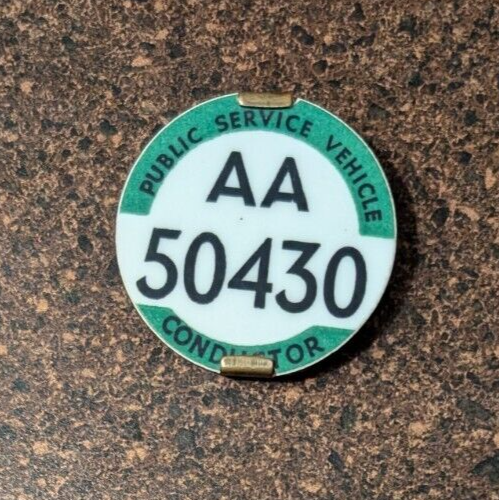 PSV BUS CONDUCTOR BADGE - PCV PUBLIC SERVICE VEHICLE BADGE | eBay UK