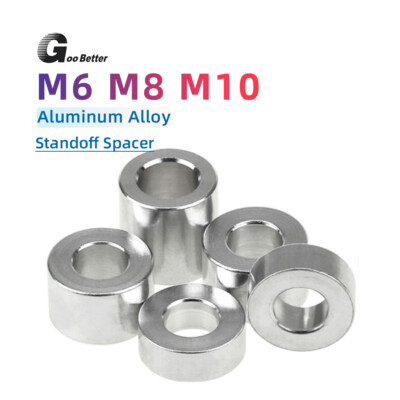 Aluminium Standoff Collar Spacers M6 M8 M10 Outer Diameter 16mm Round ...