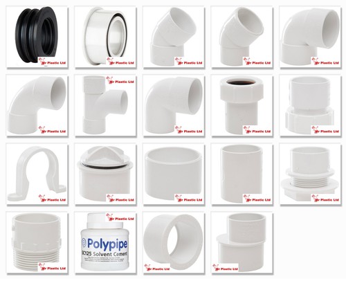 Polypipe 40mm Solvent Weld Waste Fittings in White (actual size 43mm ...