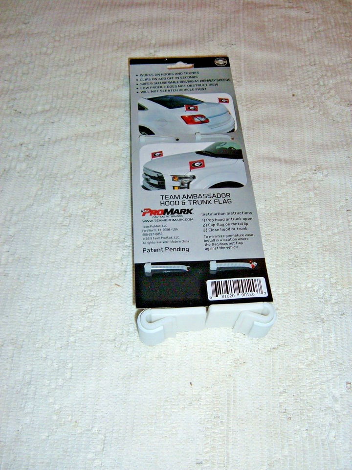 GEORGIA HOOD TRUCK GAME DAY FLAG 4" X 6" BULLDOGS RED BLACK G LOW ...