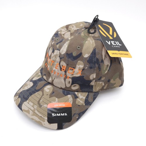 Simms Fishing CBP Single Haul Snapback Hat Veil Risparian Camo Ball Cap ...