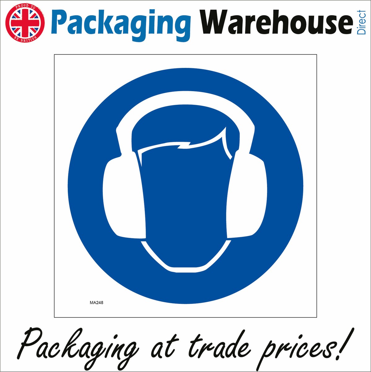 Ear Plug Sign Hearing Protection Required In This Area Sign