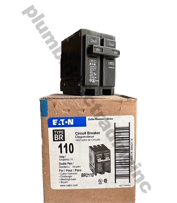 Eaton BR 2110 110Amp 2 Pole Standard Trip Circuit Breaker switch | eBay