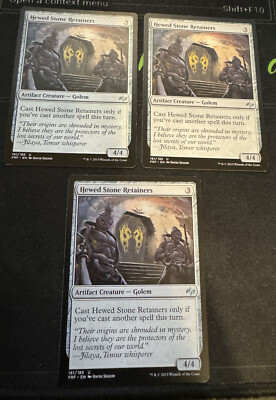 Hewed Stone Retainers X3 Fate Reforged Magic the Gathering MTG | eBay