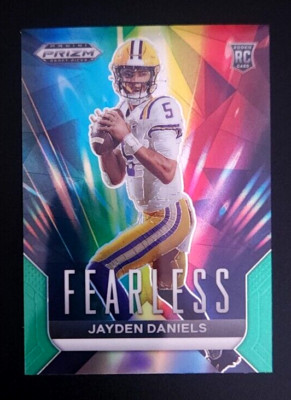 2024 Panini Prizm Draft Picks - Fearless Jayden Daniels #F-JD Green ...
