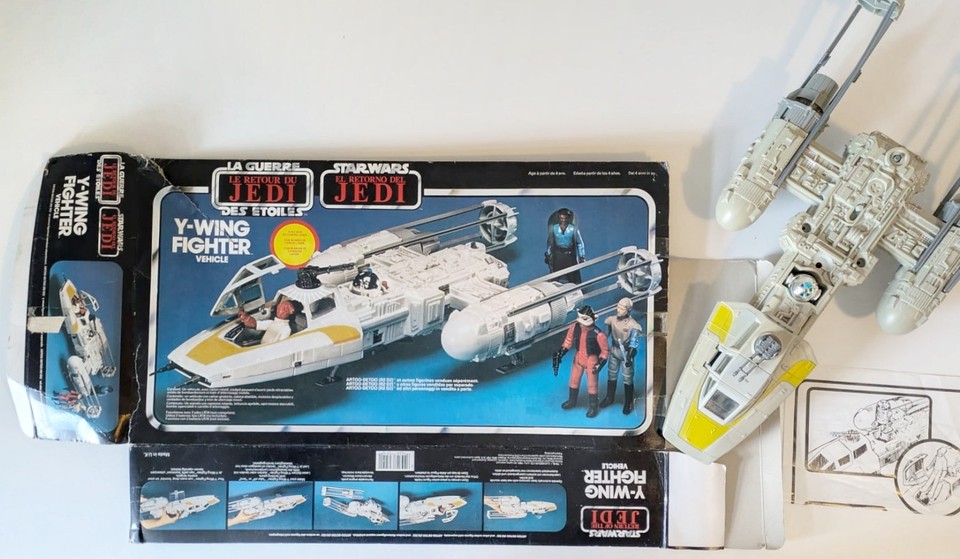 Kenner Star Wars "Y-Wing Fighter" Vintage 1980er - mit Admiral Ackbar ...