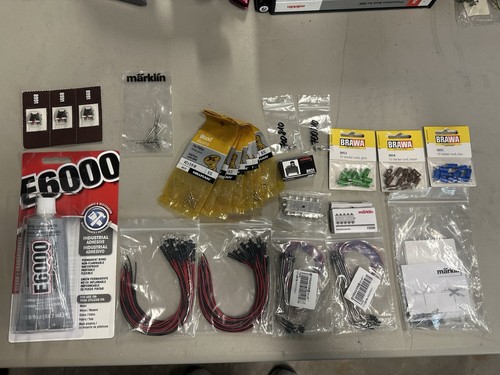 Z Scale Track Building Lot!!! MARKLIN BRAWA E6000 Lights Screws Nails ...