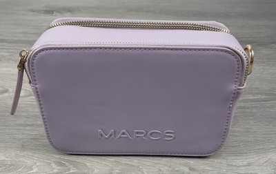 MARCS Budapest Camera Crossbody Bag Lilac Purple Gold Hardware Wide ...