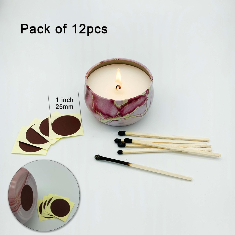 Match Striker Paper with Adhesive 1 Inch Circle Reddish Brown Striker ...