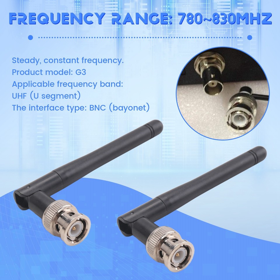 2 UHF Antenne mit BNC Anschluss für EW100 EW300 EW500 G3 Evolution G3 ...