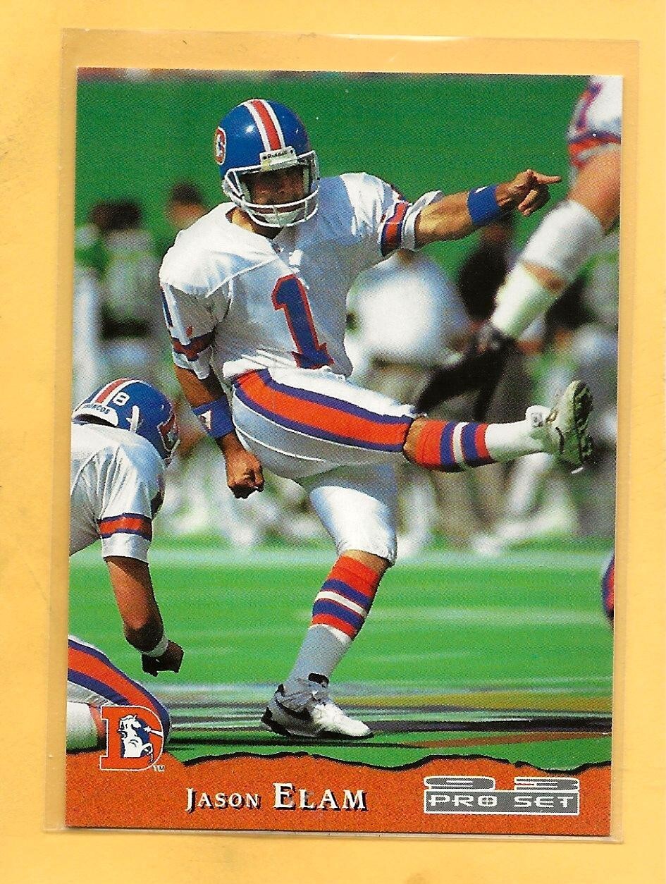 JASON ELAM - 1993 Pro Set "Rookie" - #131 - Broncos - Comb. Shipping ...