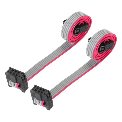IDC 6Pin Flat Ribbon Cable, 2.0mm Pitch FC to FC Connector 30cm Length ...