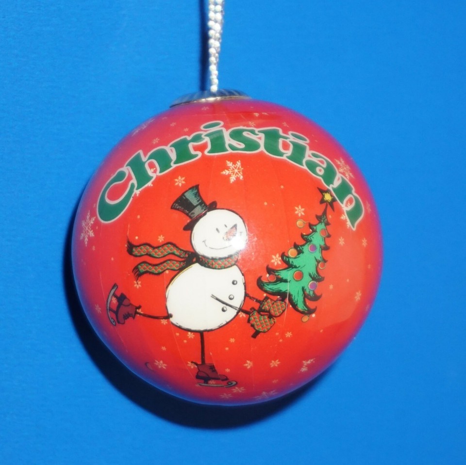 Christmas Ornament Ball Personalized The Name People Many Colors Pick ...