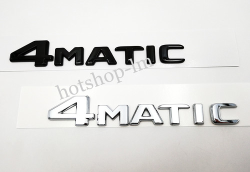 For Mercedes AMG 4MATIC Emblem Chrome Letter Trunk Logo Badge ...