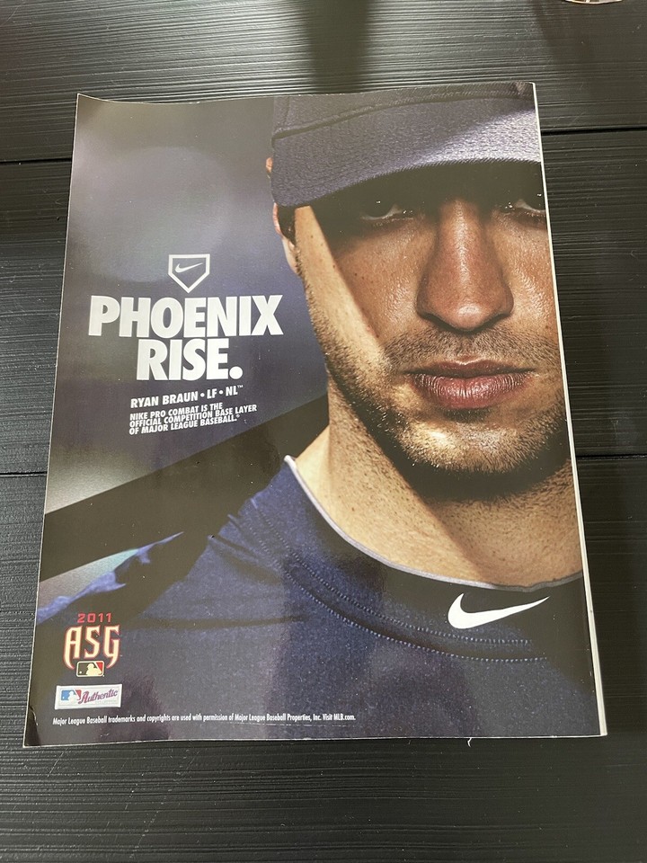 2011 MLB Major League Baseball ASG All Star Game Phoenix AZ Program ...