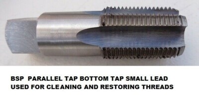BSP PARALLEL TAP Bottom type for cleaning Variations 1/8 to 4" you pick ...