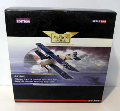 Corgi 1/72 AA37802 Albatros D.V Friedrich Ritter Von Roth 1918 | eBay