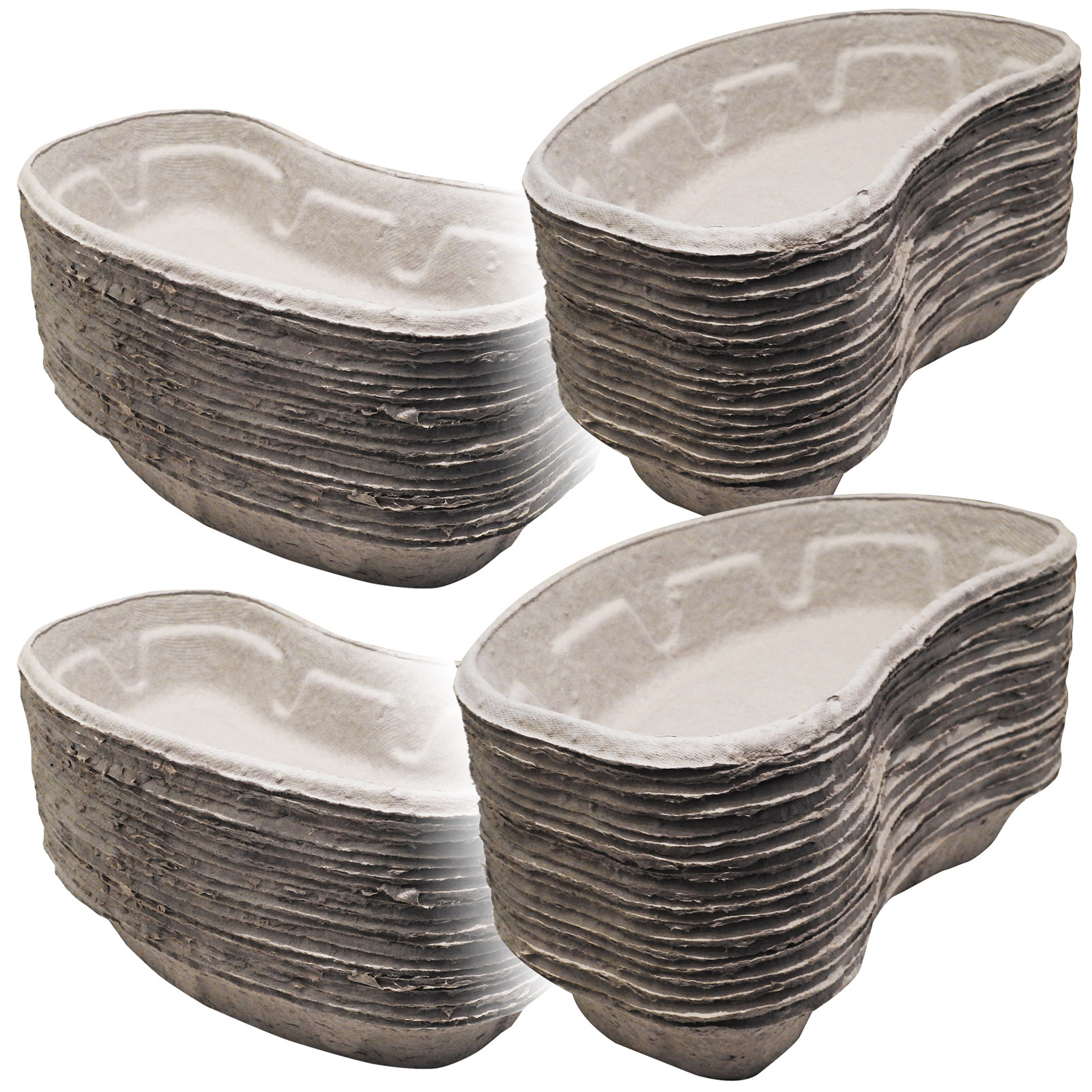 75 x 700ml Cardboard Pulp Vomit Dish Tray Degradable Surgical Waste ...