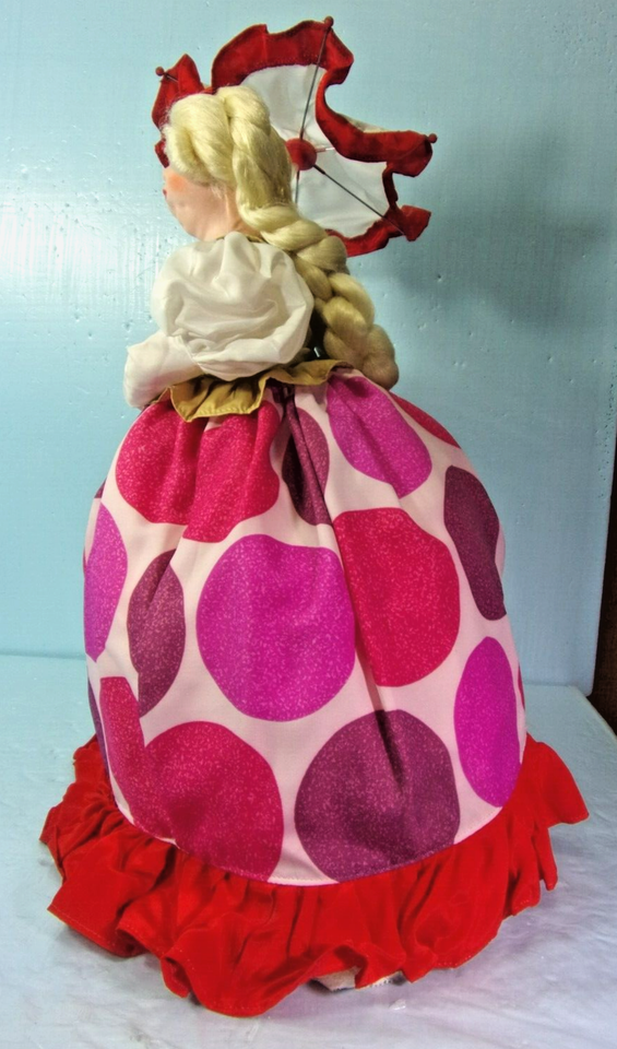 VTG. FOLK ART ETHNIC RUSSIAN CLOTH DOLL COZY APPLIANCE COVER W/TAG 22 ...