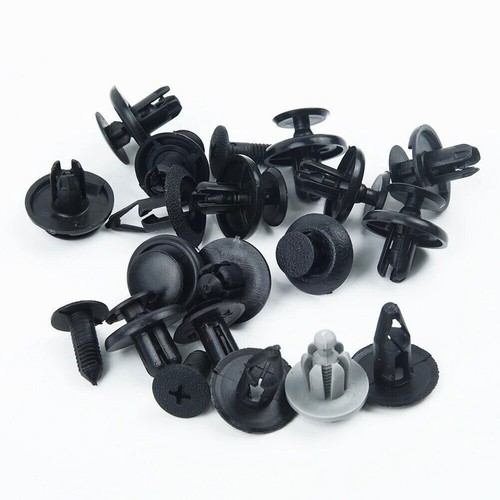 100Pcs Bumper Clips Rivet FENDER TRIM Car Auto Push Pin FASTENER PANEL ...