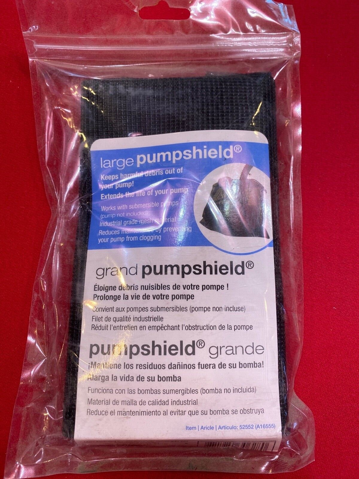 PumpShield-Submersible Pond Pump Shield-Large-Prefilter Mesh Bag-52552 ...