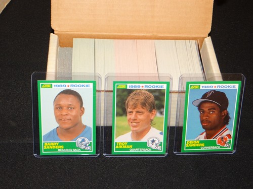 1989 Score Football Complete Set 330 Cards NM-MT Aikman, Deion, Barry ...
