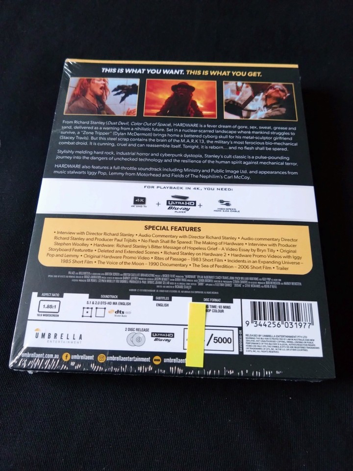 HARDWARE - Limited Edition 4K UHD + Blu Ray | eBay UK
