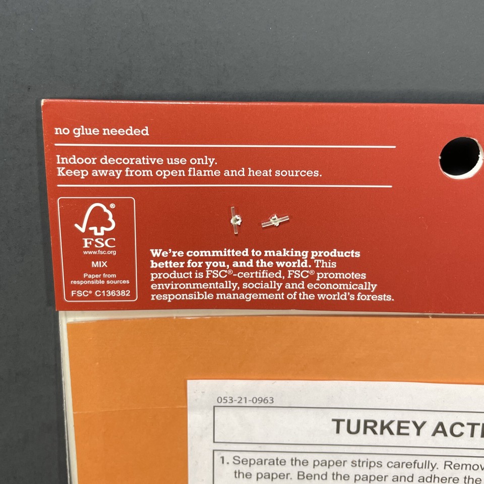 Spritz Turkey Activity Kit 3 Thanksgiving Turkeys Paper Crafts Fall ...