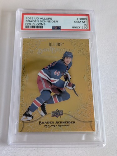 2022-23 UD Allure Doubloons #DB69 Braden Schneider PSA GEM MT 10 ...