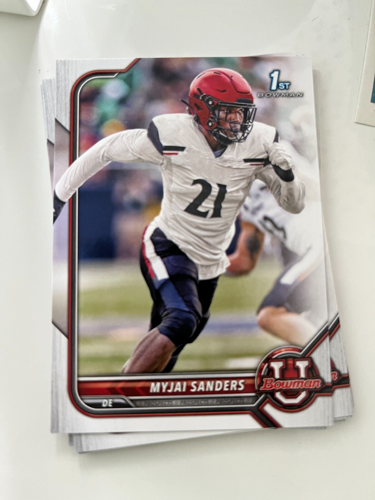 MYJAI SANDERS 2021-22 Bowman University Football Base LOT x8 cards #16 ...