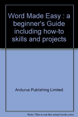 Word Made Easy : a beginner's Guide including how-to skills and | eBay ...