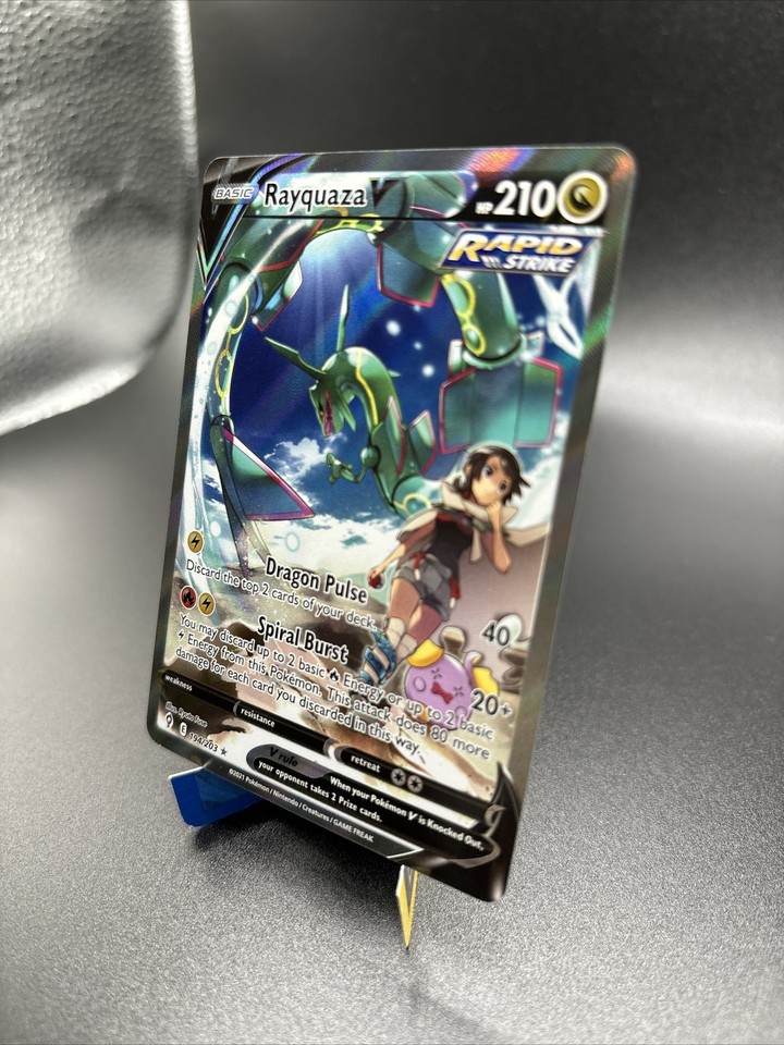 Pokémon TCG Rayquaza V Evolving Skies 194/203 Holo Ultra Rare MINT | eBay