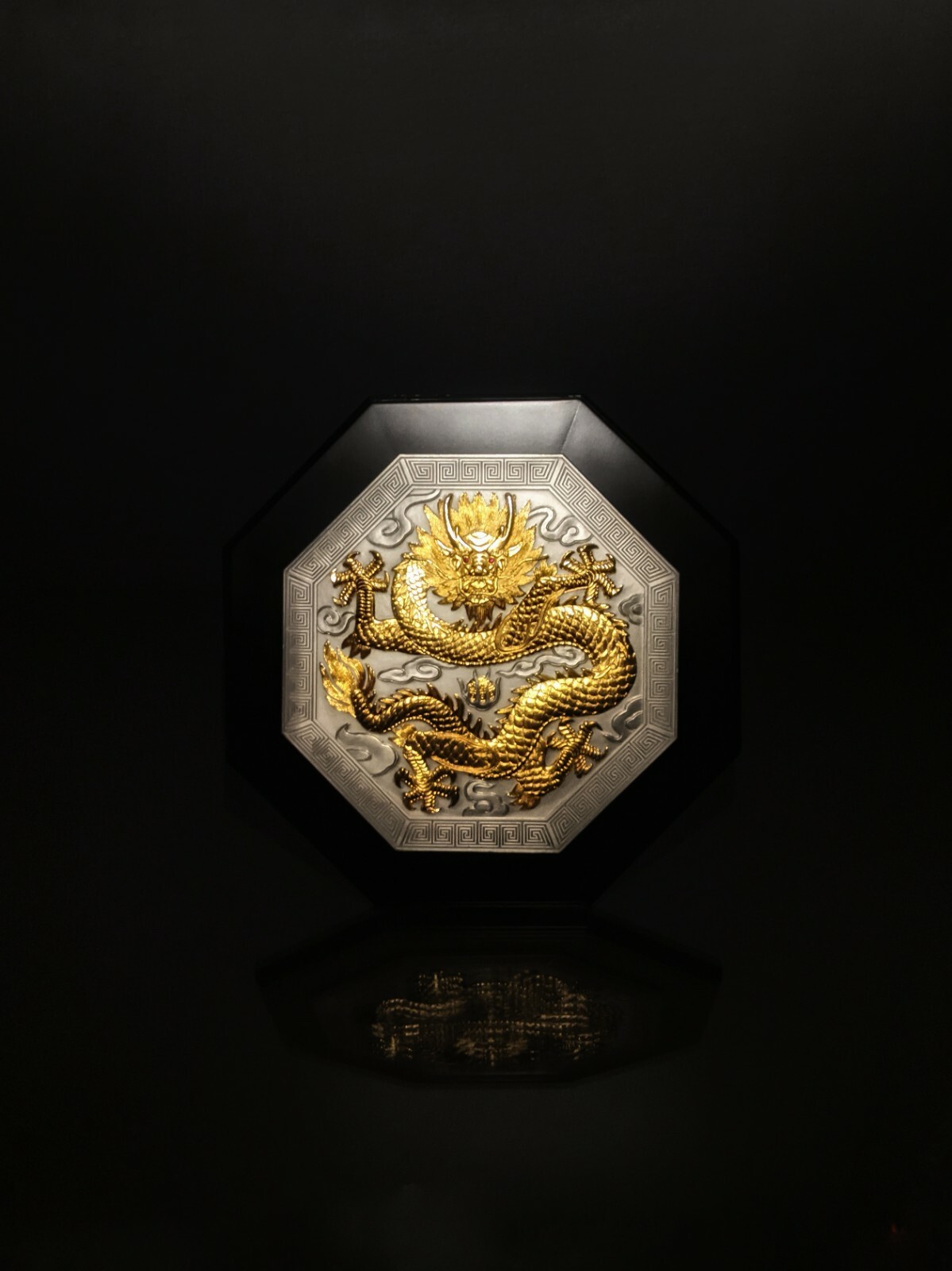 Royal Selangor Oriental Collection Pewter & Gold Dragon Plaque Asian ...