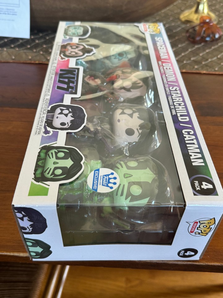 Funko Pop! Rocks KISS (Color Spotlight) 4-Pack Funko Shop-New-Ready To ...