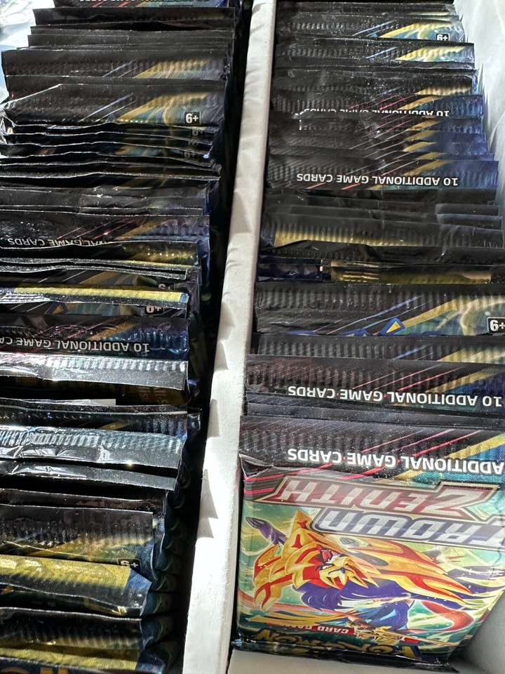 POKEMON TCG! LOT OF 120 SEALED SWSH Crown Zenith BOOSTER PACK PACKS ...