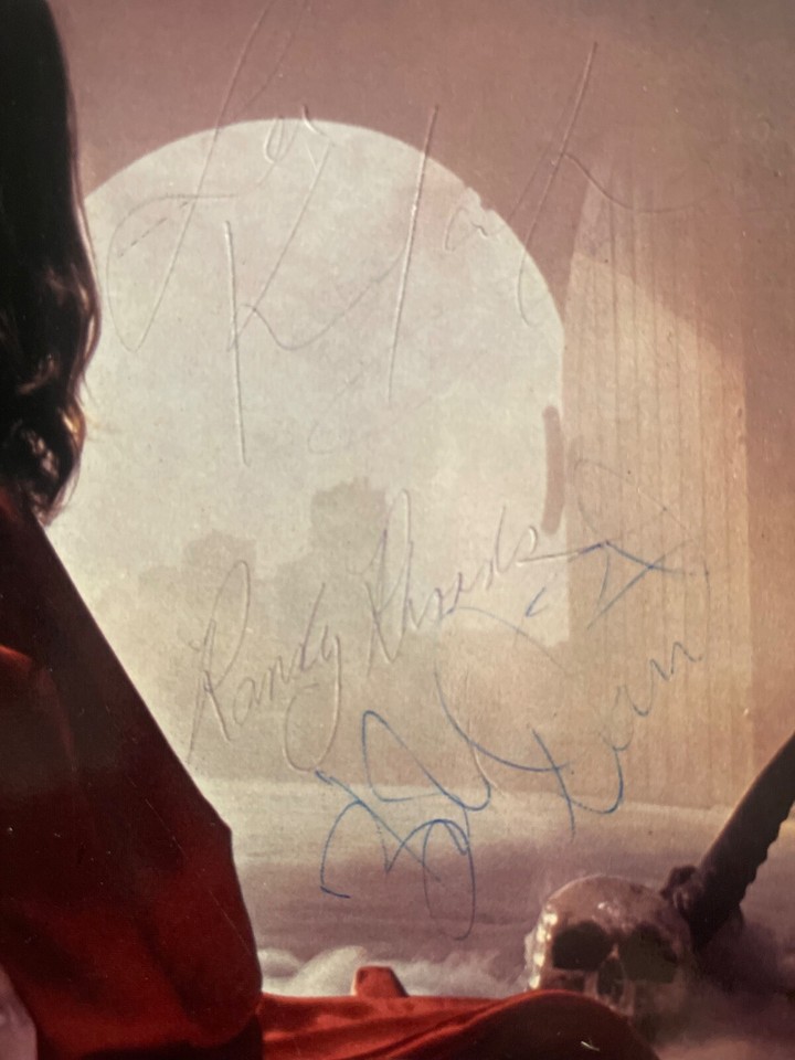 Fully Signed Blizzard of Ozz LP. Rare Randy Rhoads autograph with full ...