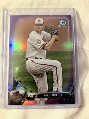2017 Bowman Chrome Purple Refractor /250 Zach Britton #47 | eBay