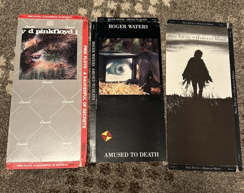 3 COVER ART CD LONG BOX ONLY NO CD EMPTY PINK FLOYD ROGER WATERS NEIL ...