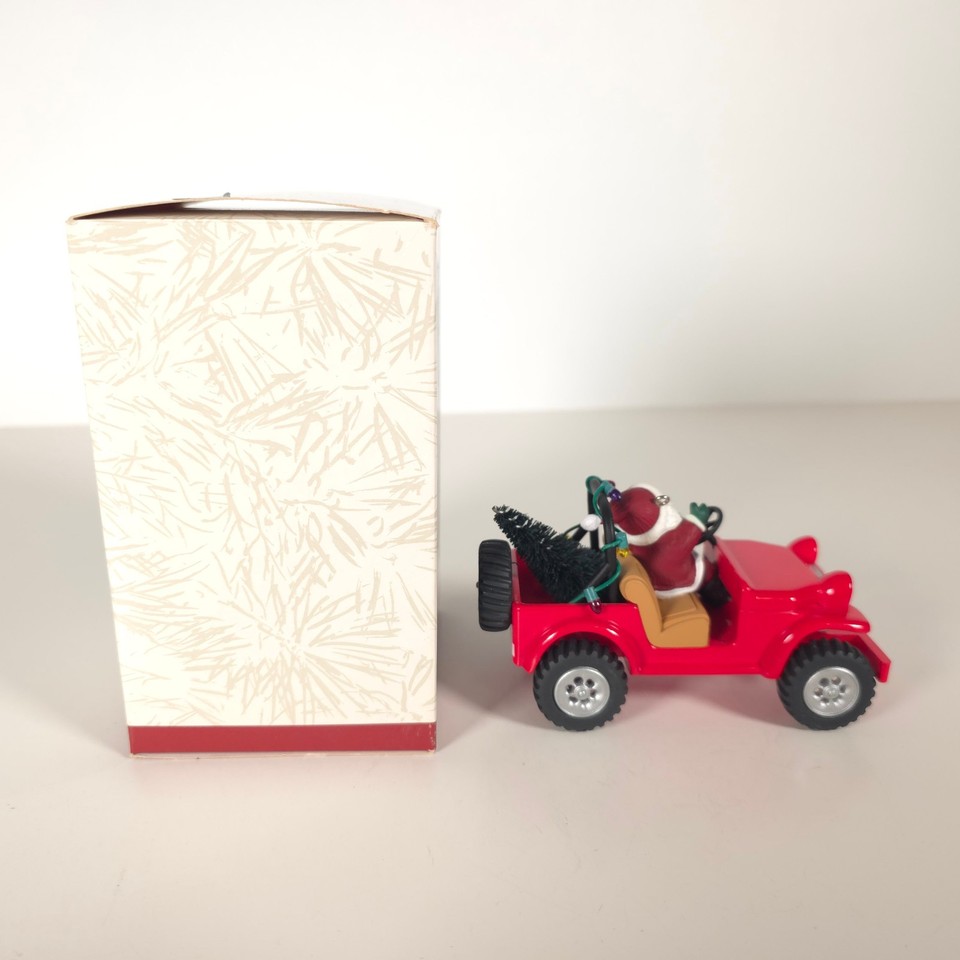 Hallmark Ornament 1996 • Santa’s 4x4 Jeep Here Comes Santa Series # 18 ...